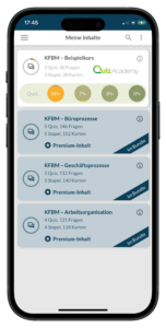 Büromanagement - Lern App mit Quizfragen und Karteikarten